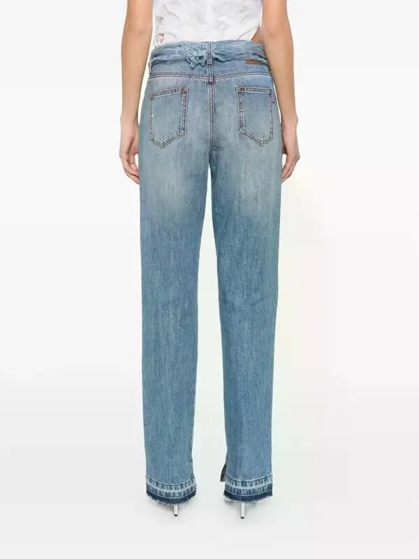 Ermanno Scervino Lace-belted Jeans