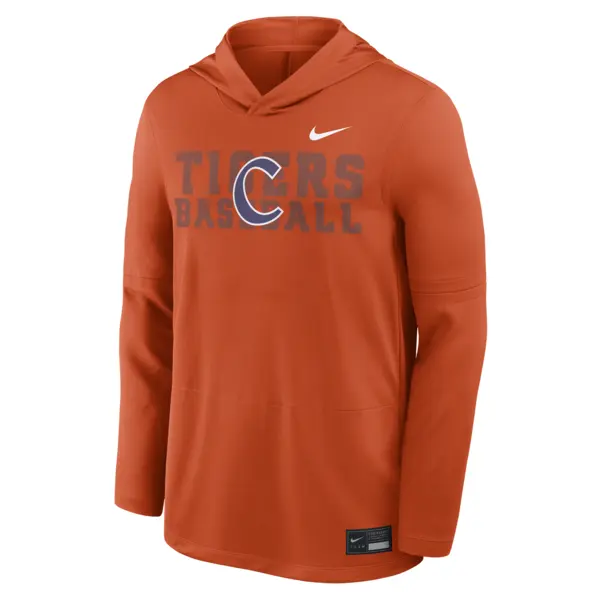 Nike Clemson Dugout Dri-fit College Long-sleeve Hooded Top - Orange