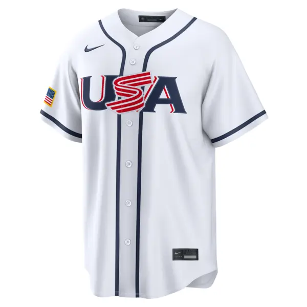Nike Kyle Schwarber Usa Baseball 2026 World Baseball Classic Stadium Jersey - White