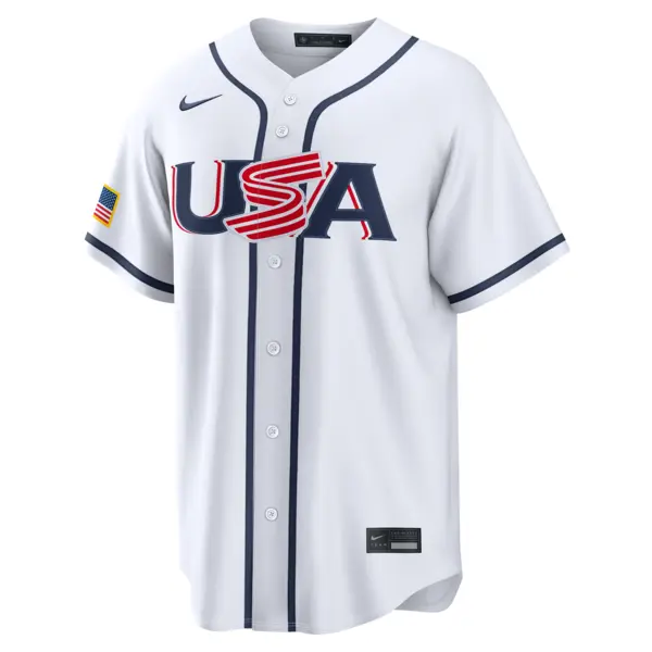 Nike Ernie Clement Usa Baseball 2026 World Baseball Classic Stadium Jersey - White
