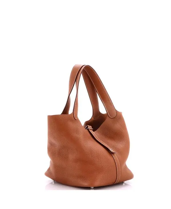 Hermès Picotin Lock Bag Clemence Mm - Brown