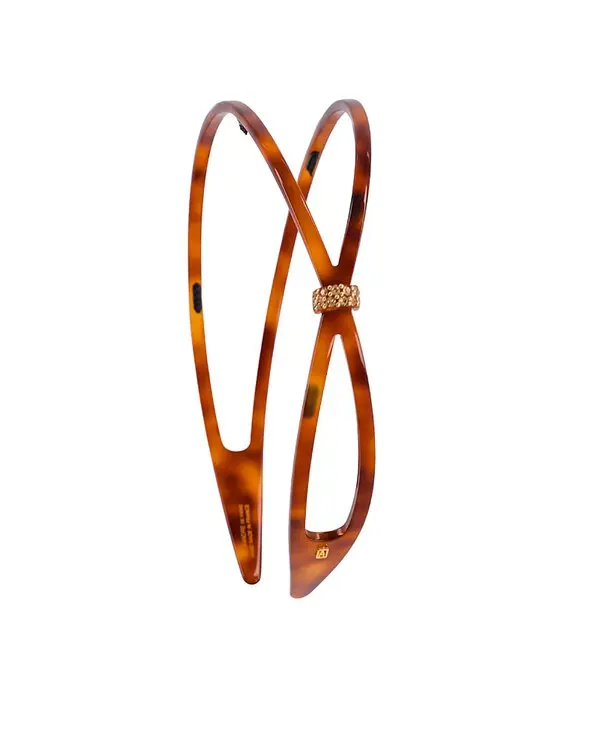 Alexandre De Paris Cluny Headband - Brown