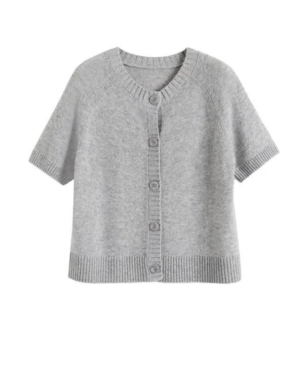 Chinti & Parker Wool Cashmere Button Tee