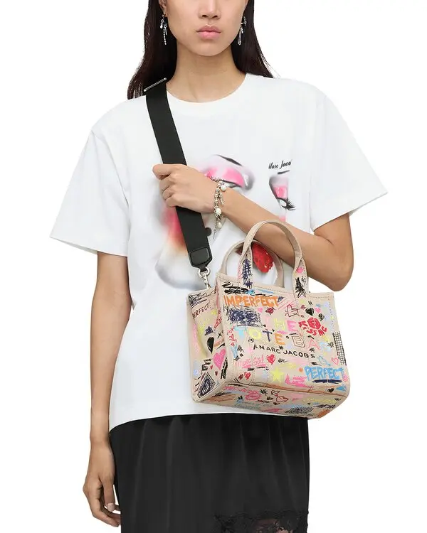 Marc Jacobs The Punk Scribble Canvas Small Tote Bag