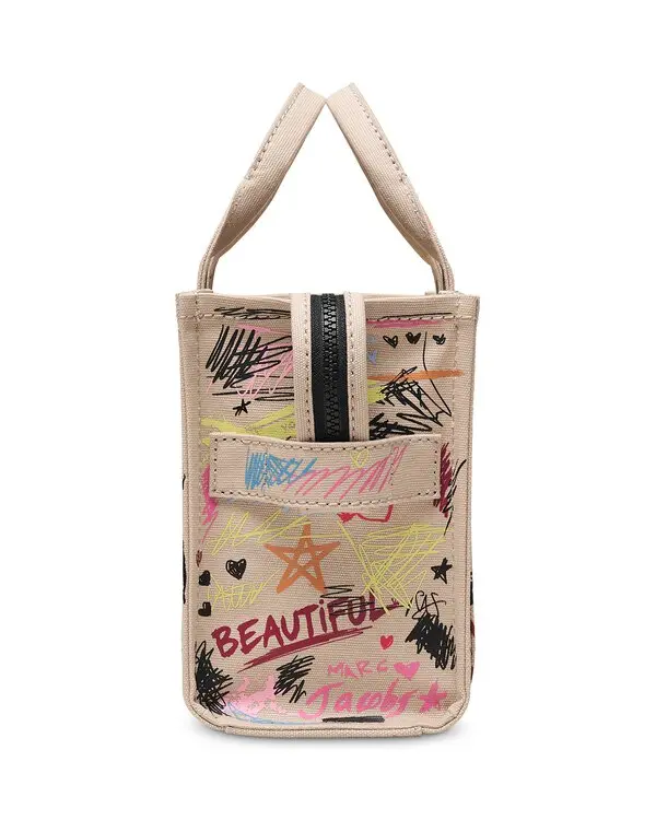 Marc Jacobs The Punk Scribble Canvas Small Tote Bag