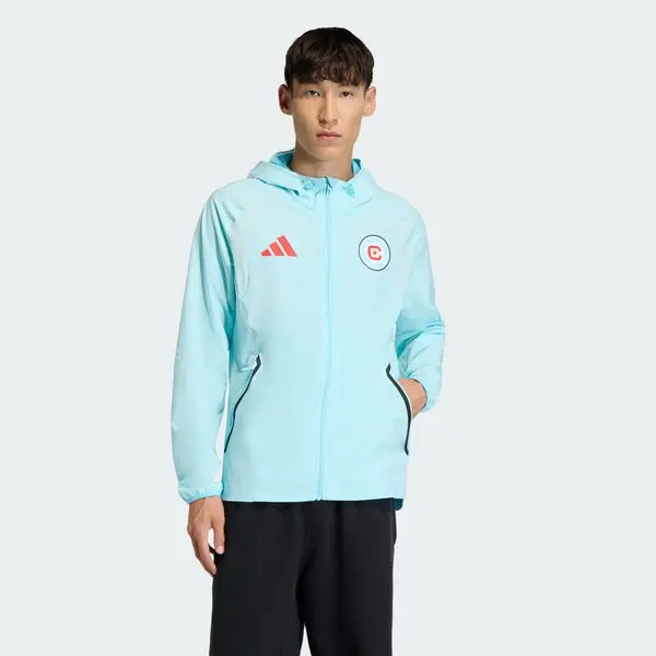 Adidas Chicago Fire Tiro Tech Full Zip Windbreaker