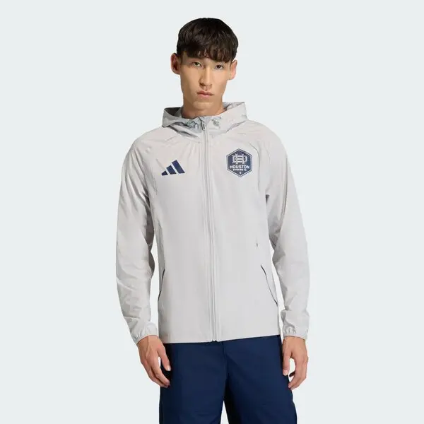 Adidas Houston Dynamo Tiro Tech Full Zip Windbreaker Jacket