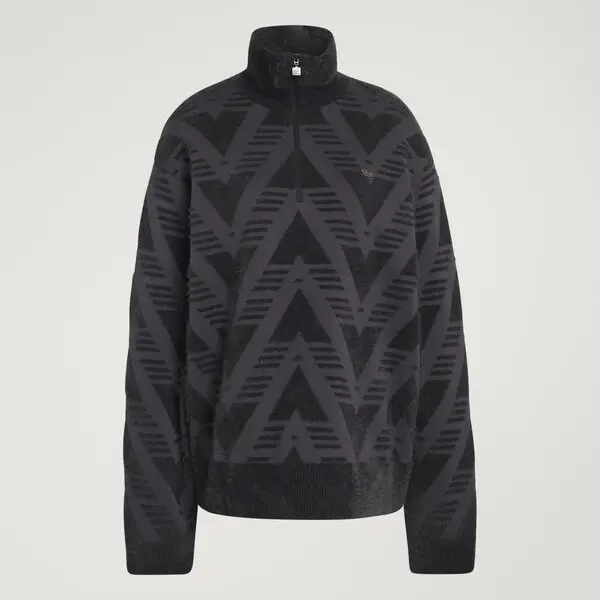 Adidas Knitted Half-zip Sweater - Black