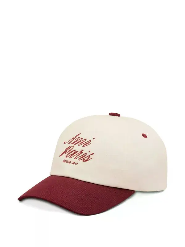 Ami Two-tone Embroidered Baseball Cap - Neutrals