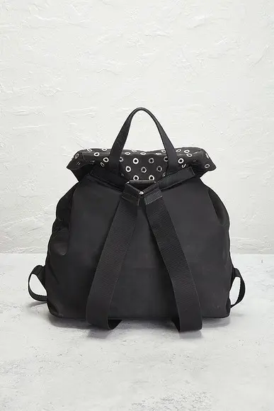 Prada Grommet Embellished Tessuto Backpack