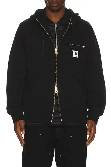 Sacai X Carhartt Wip Cotton Jersey Hoodie