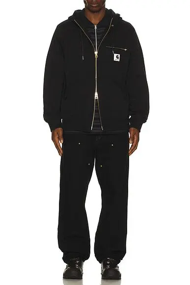 Sacai X Carhartt Wip Cotton Jersey Hoodie