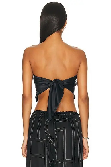 EAVES Paola Silk Scarf - Black