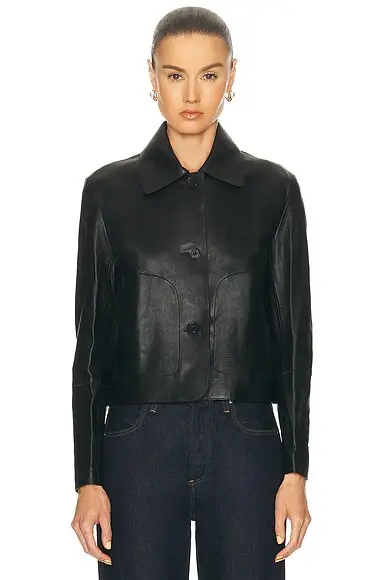ARMA Emy Butter Leather Jacket - Black