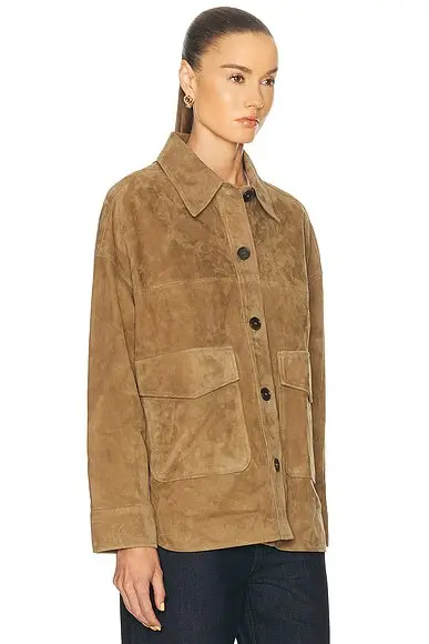 ARMA Kaylee Suede Jacket - Olive