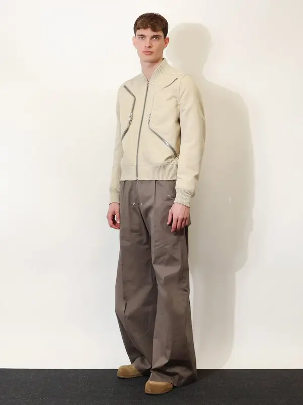 Rick Owens Heizer Flight Organic Cotton Jacket - Beige