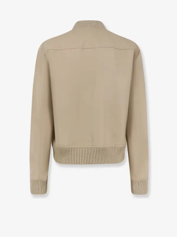 Rick Owens Heizer Flight Organic Cotton Jacket - Beige