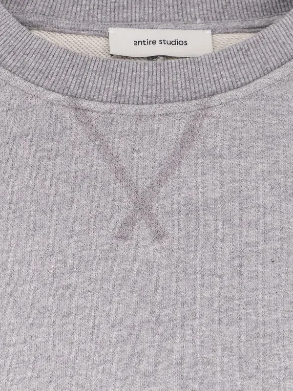 ENTIRE STUDIOS Pod Crew Cotton Sweatshirt - Grey