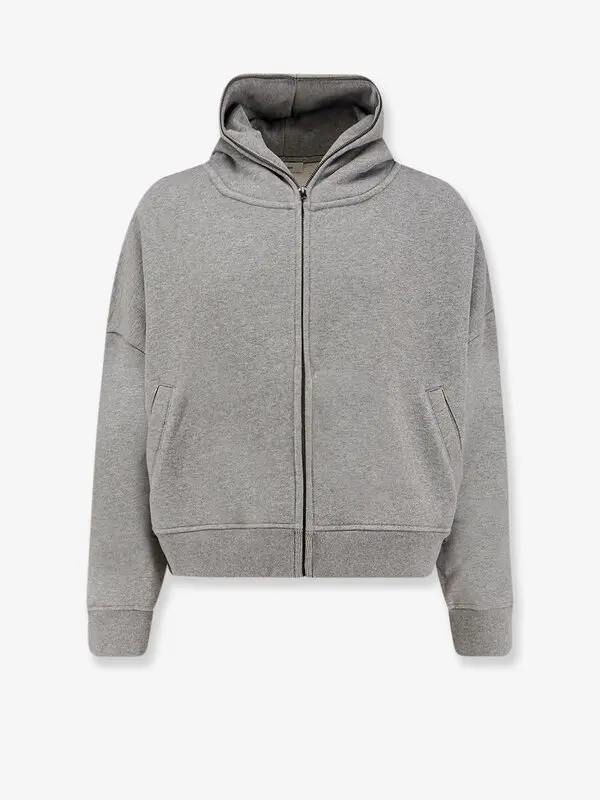ENTIRE STUDIOS Eternal Zip Cotton Sweatshirt - Grey