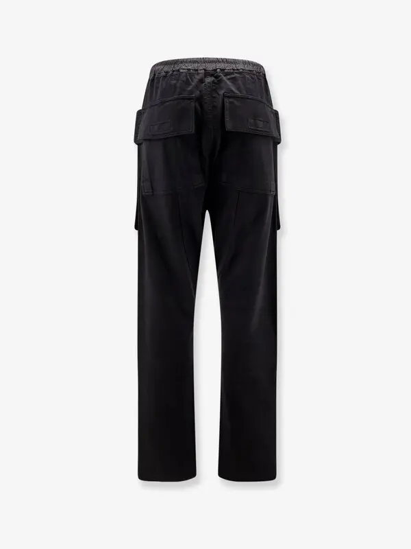 Rick Owens Cotton Trousers - Black
