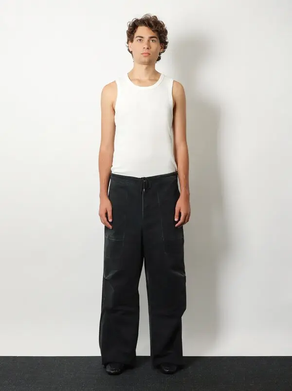 ENTIRE STUDIOS Ribbed Cotton Tank Top - White