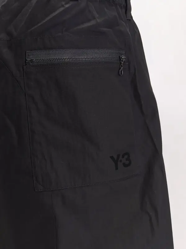 ADIDAS Y-3 Y-3 Cotton Blend Cargo Bermuda Shorts