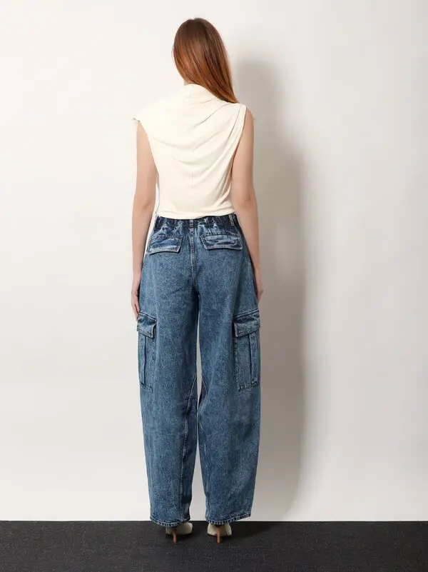 Alaïa Denim Cargo Jeans