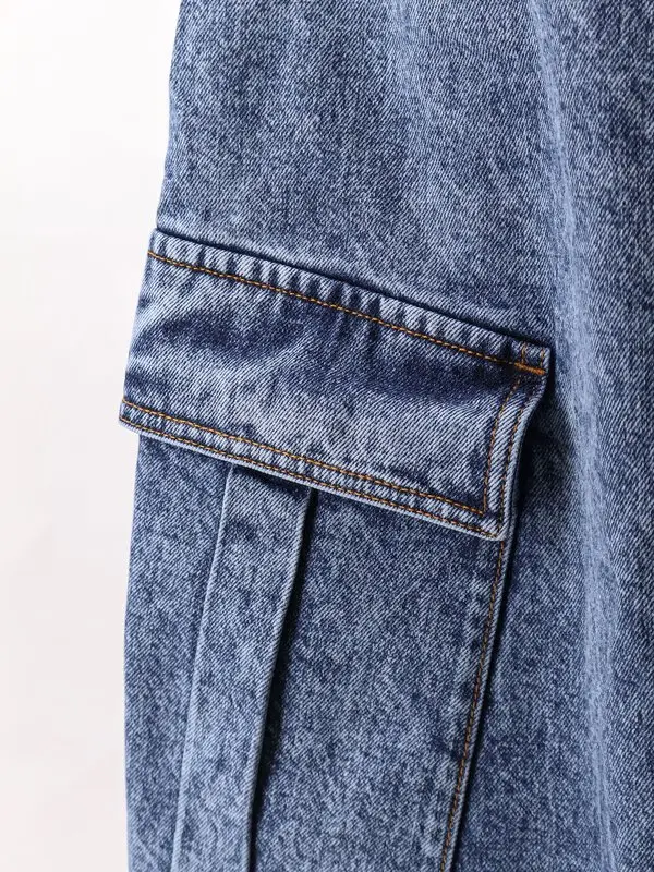 Alaïa Denim Cargo Jeans