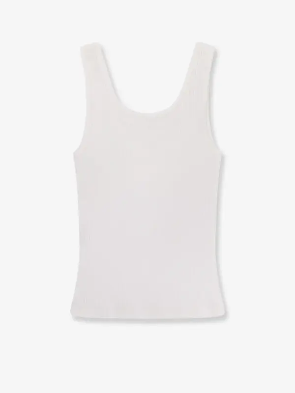 Chloé Ribbed Cotton Tank Top