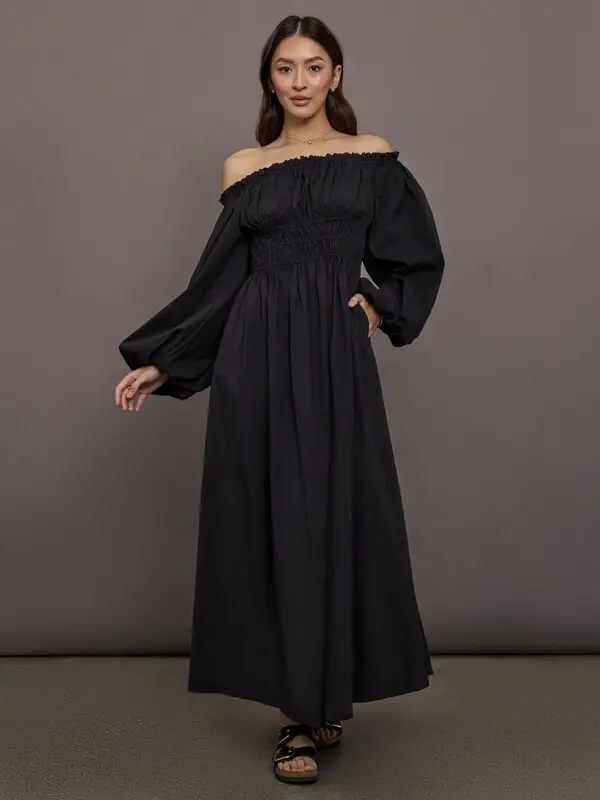 Caroline Constas Raquela Off-shoulder Maxi Dress