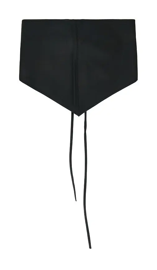 ZIAH Leather Scarf - Black
