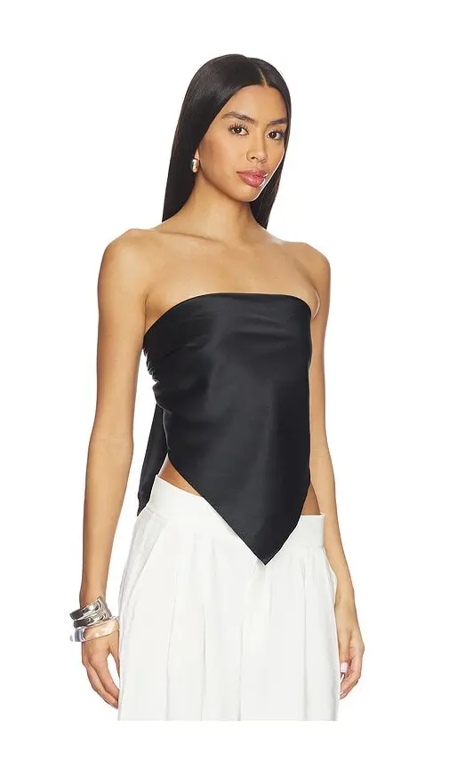 EAVES Paola Silk Scarf - Black
