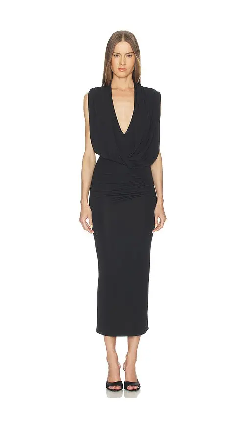 Andamane Annie Hooded Dress - Black