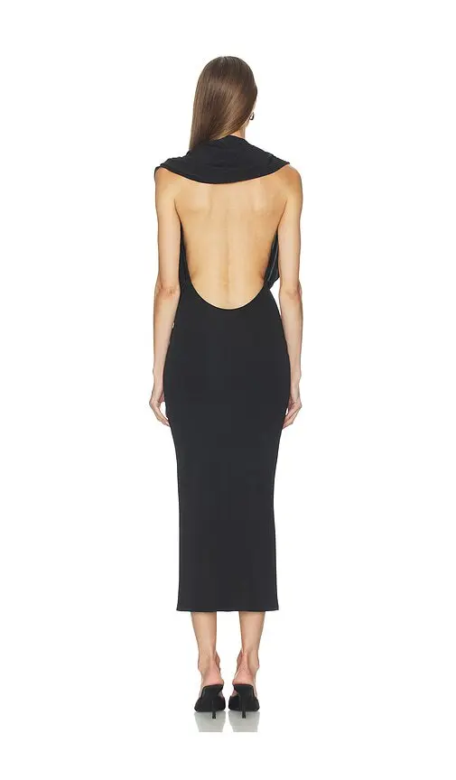 Andamane Annie Hooded Dress - Black