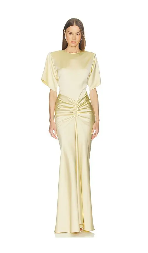 Andamane Iris Short Sleeve Maxi Dress