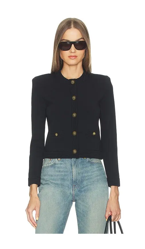 L'Agence Patsy Crop Crew Cardigan
