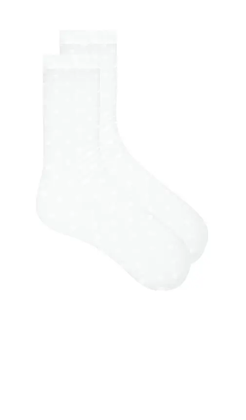 Wolford Daisy Crew Socks - White