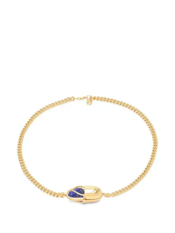 CAPSULE ELEVEN Capsule Crystal Lapis Lazuli Necklace - Gold