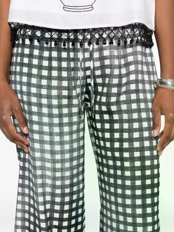 Ermanno Scervino Gingham-patterned Trousers
