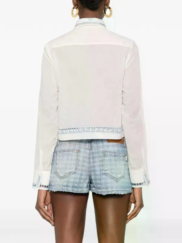 Ermanno Scervino Embroidered Cropped Top