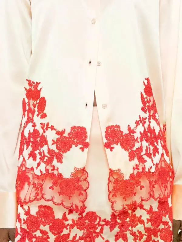 Ermanno Scervino Floral-lace Shirt
