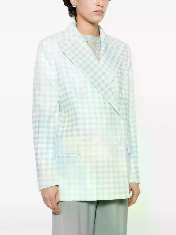 Ermanno Scervino Double-breasted Checked Blazer