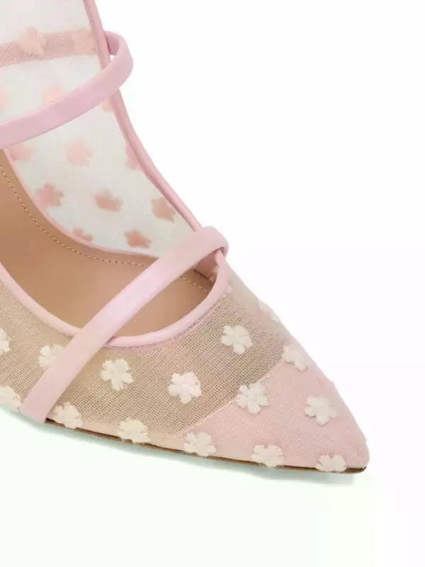 MALONE SOULIERS Maureen Floral-embroidered Mules