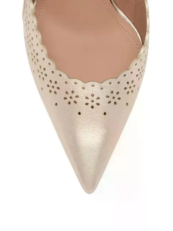 MALONE SOULIERS Bardot Broderie-detail Mules