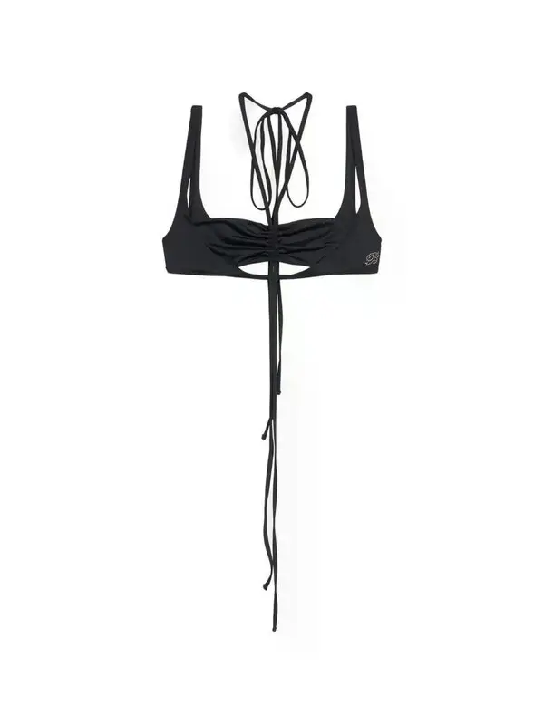 Blumarine Cut-out Bikini Top - Black