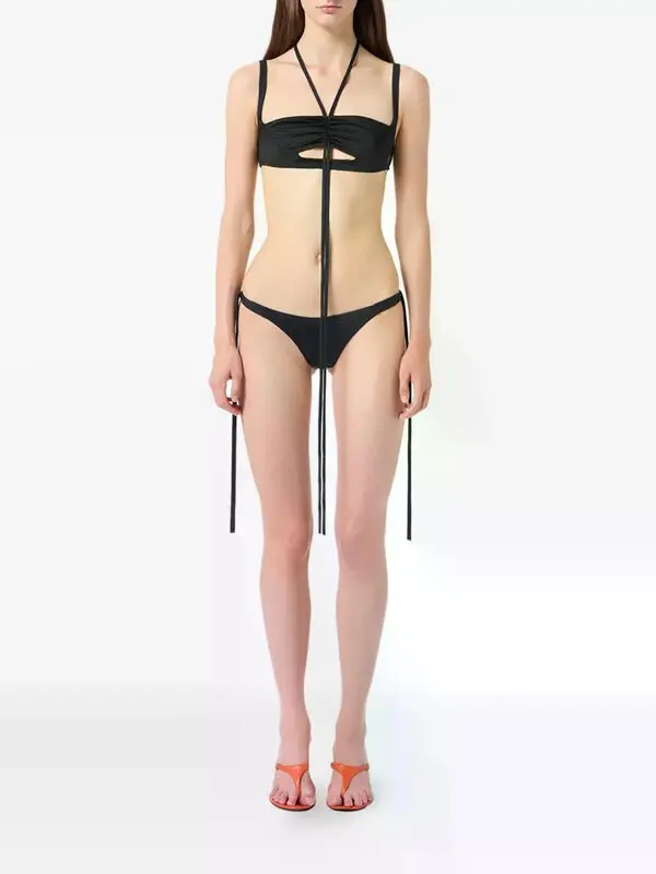 Blumarine Cut-out Bikini Top - Black