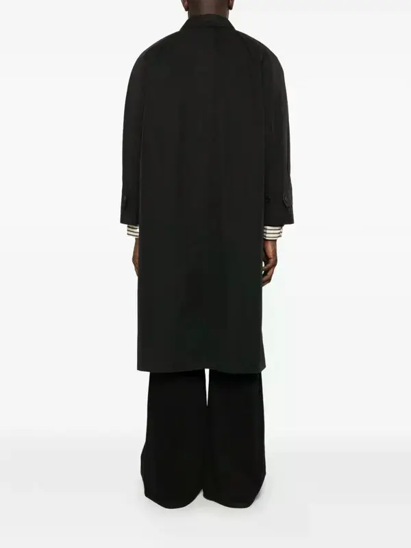DUNST Buttoned Coat - Black