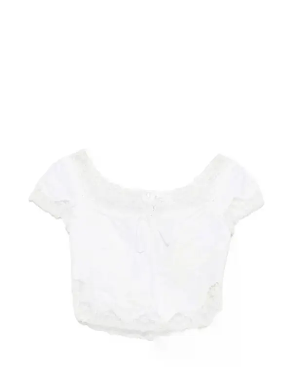 Ermanno Scervino Lace-trimmed Top