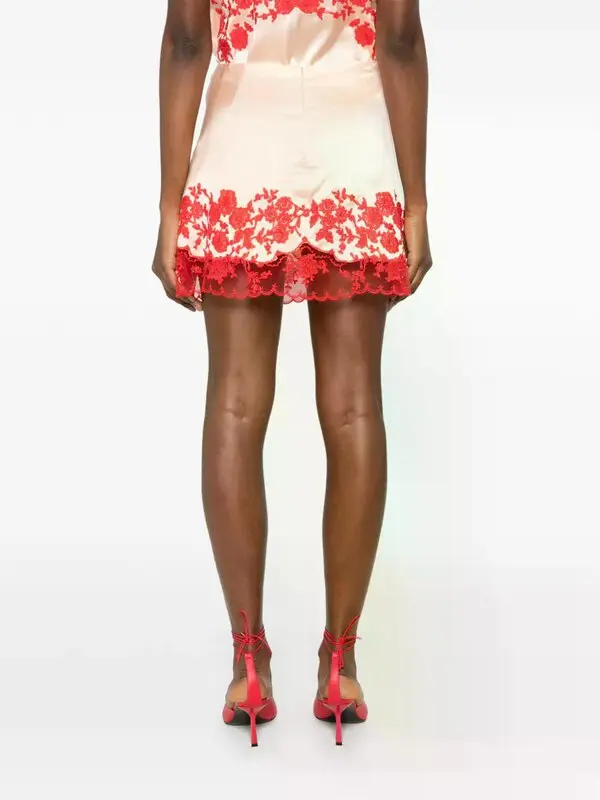 Ermanno Scervino Floral Lace Mini Skirt