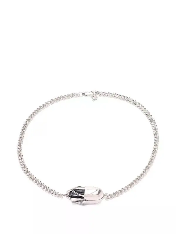 CAPSULE ELEVEN Crystal And Tourmaline Necklace - Silver